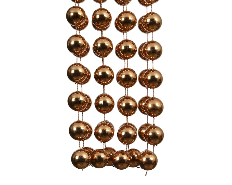NG dekoracija - BEAD GARLAND 2.7m 000778 - Brandy - KMG