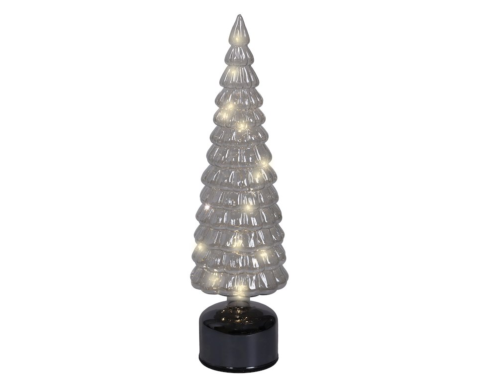 NG dekoracija - LED ROTATING TREE 40cm 489838 - Grey - KMG