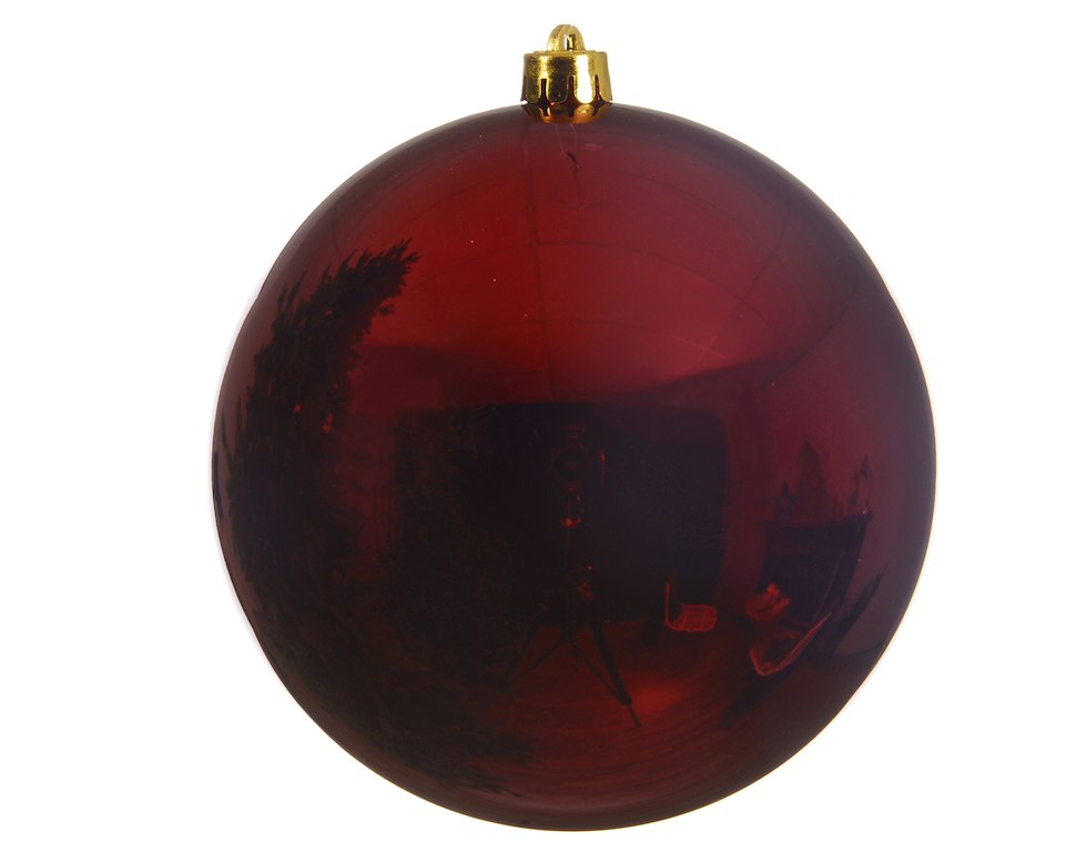 NG dekoracija - HANGING BAUBLE 14cm 022263 - Oxblood - KMG