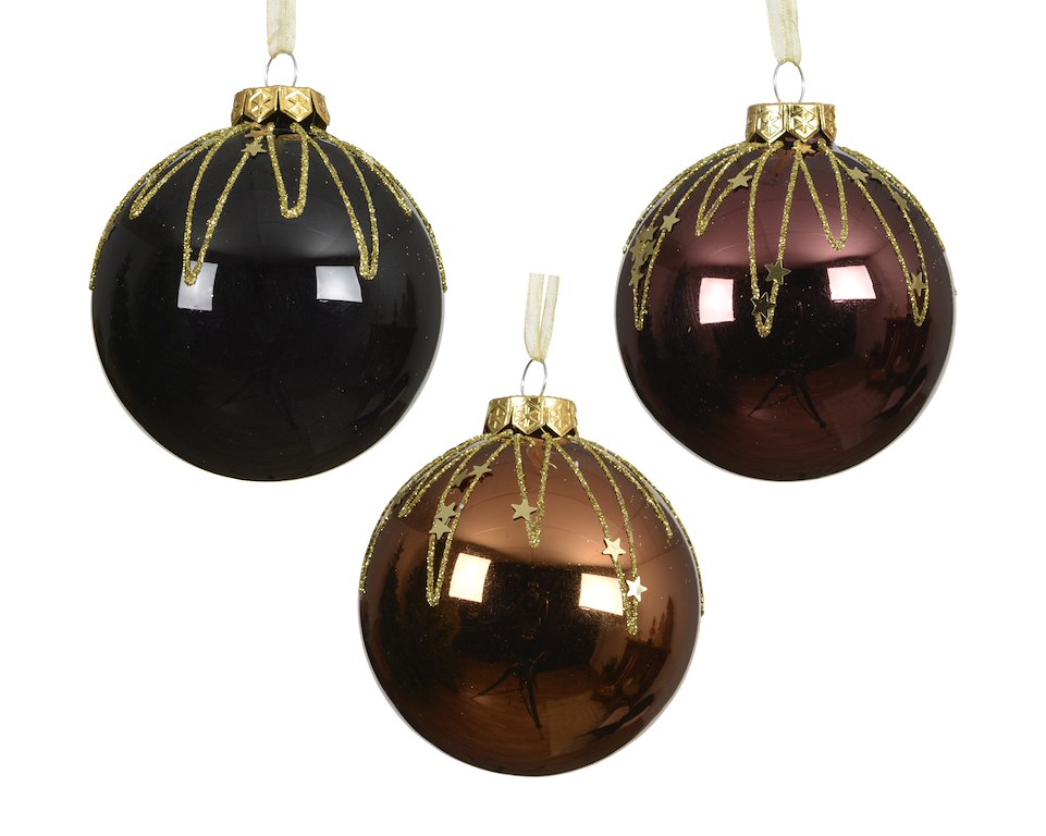 NG dekoracija - HANGING BAUBLE 8cm 069220 - KMG