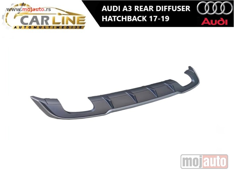 AUDI A3 ZADNJI DIFUZOR HATCBACK 17-19