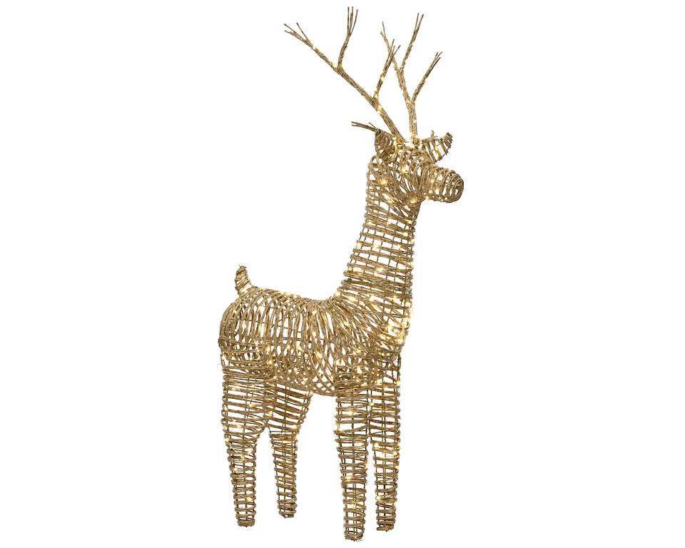 NG dekoracija - LED REINDEER 100cm 493684 - Natural - KMG