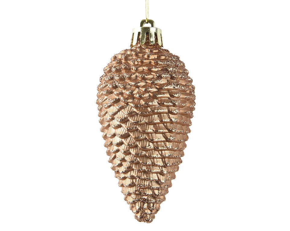 NG dekoracija - HANGING PINECONE SET 6pcs 8cm 022858 - Brandy - KMG