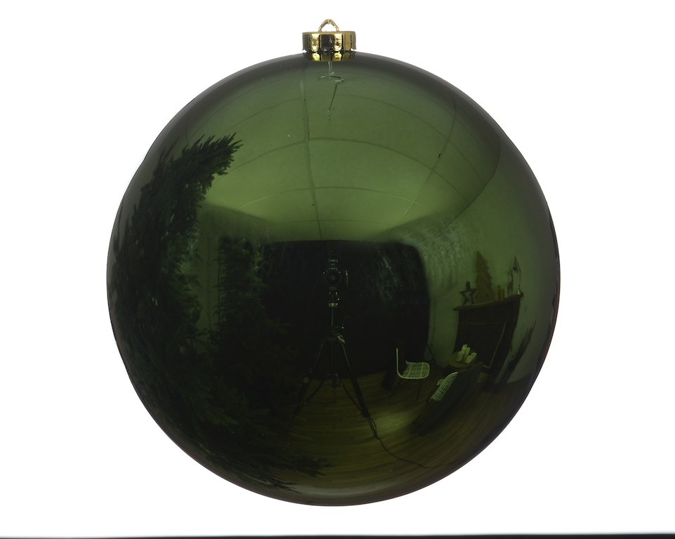 NG dekoracija - HANGING BAUBLE 14cm 022373 - Pine green - KMG