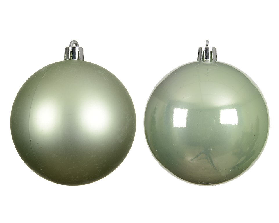 NG dekoracija - HANGING BAUBLE SET MIX 4pcs 10cm 022678 - Matcha green - KMG