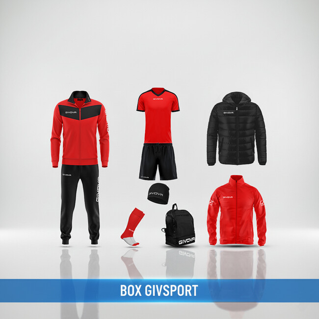 BOX GIVSPORT crvena-crna XS (146–155)