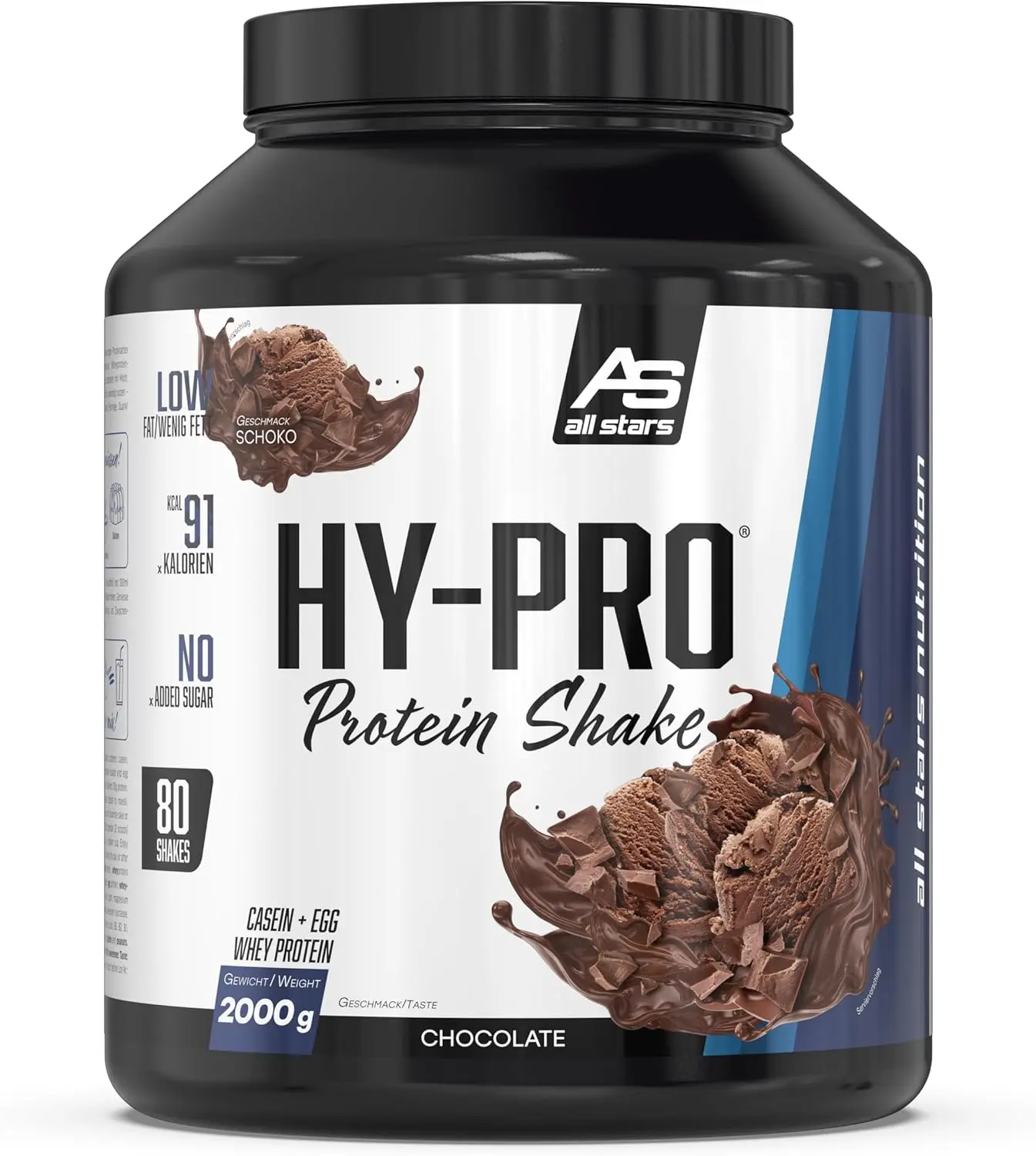 ALL STARS Hy-pro protein shake Čokolada, 2000 g