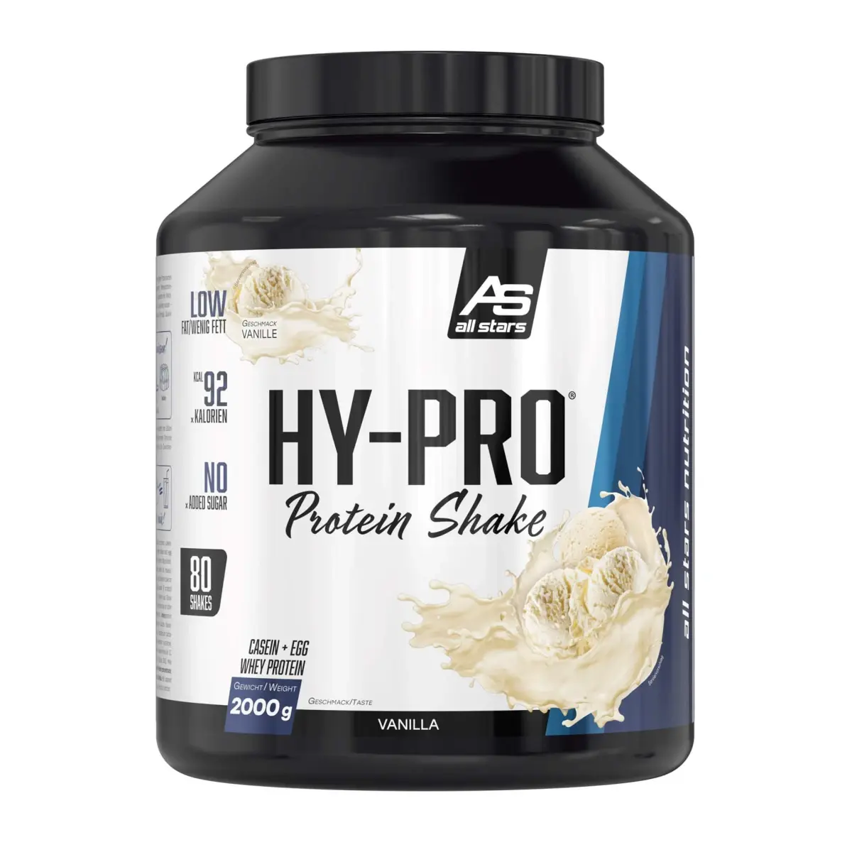 ALL STARS Hy-pro protein shake Vanila, 2000 g