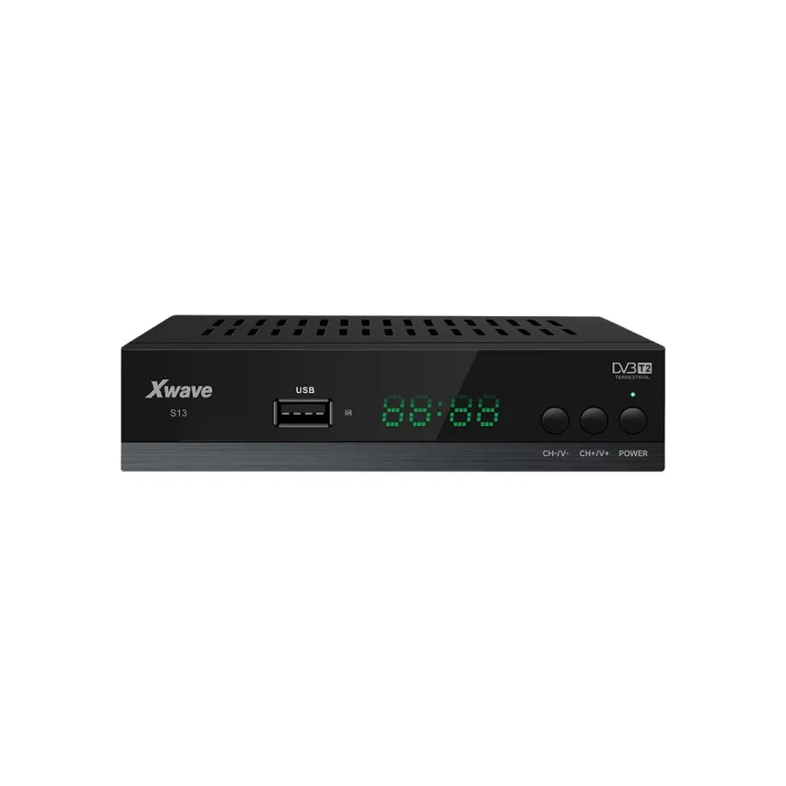 Xwave S13 DVB-T2 SetTopBox H.265,LED,scart,HDMI,RF in-out,USB,media player,metalno kućište