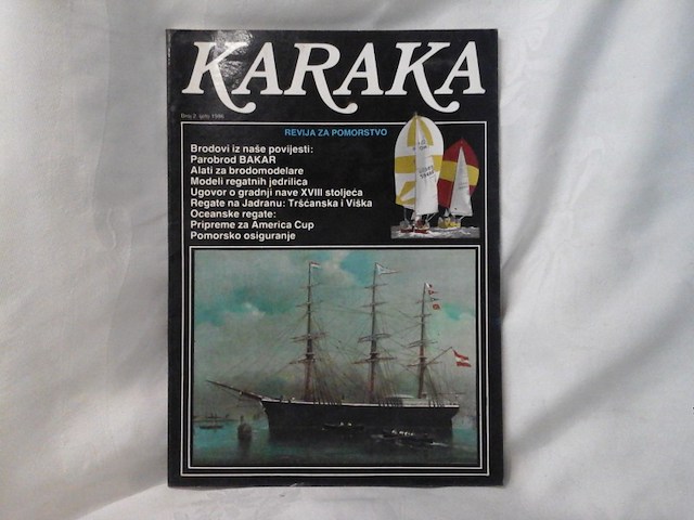 Karaka broj 2 1986 revija za pomorstvo