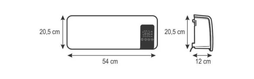 HOME FKF 59201 Nazidna grejalica sa ventilatorom, 2000W