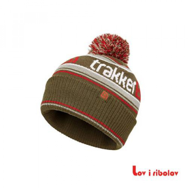 Pletena kapa Trakker Team Bobble Beanie