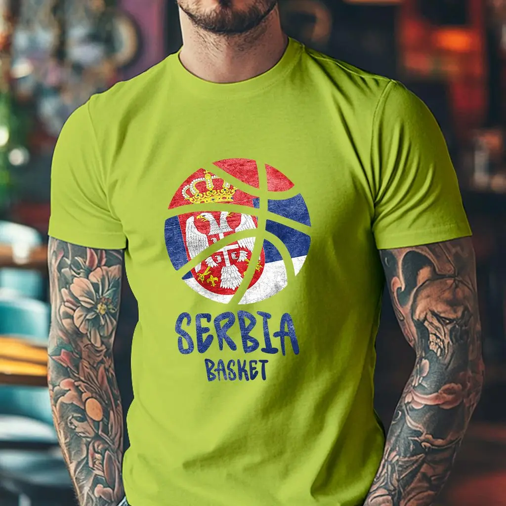 Camiseta Muška majica sa štampanim printom Cam 996, Limeta