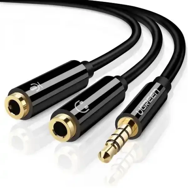 Audio kabl 3,5mm 1xM2xŽ Ugreen 0,2m AV141