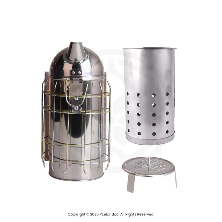 80523 - Dimilica Ø 100, inox, američki model, BEE, sa dva inox uloška i žutim mehom