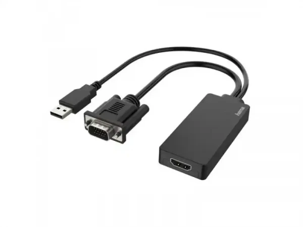 Adapter konverter VGA-USB - HDMI Hama 200342 M|Ž
