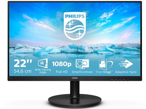 Monitor PHILIPS 221V800 21.5''VA1920x108075Hz4ms GtGVGA,HDMIVESAcrna' ( '221V800' )
