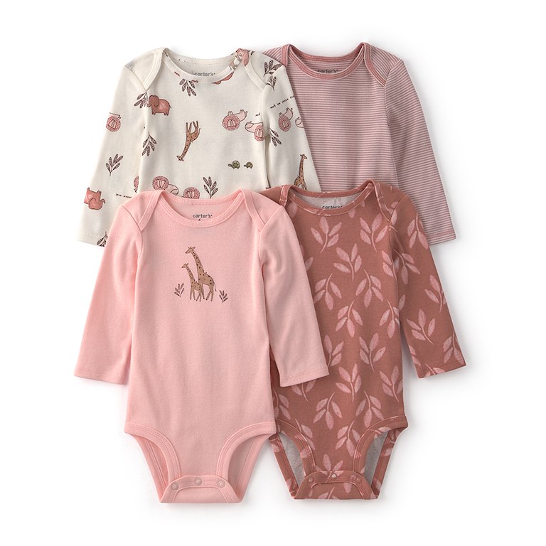 Carter's bodi za bebe devojčice - set od 4 kom. BZ251T798610