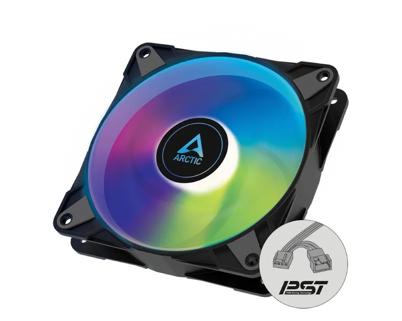 ARCTIC P12 PWM PST 120mm ventilator A-RGB crni (ACFAN00231A)