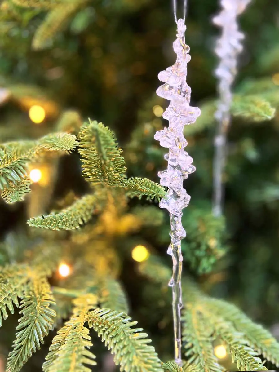 Kristalna LEDENICA ukras za novogodišnju jelku