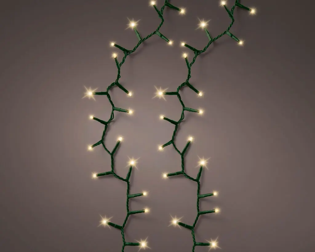 Lumineo Lampice za jelku, 11 m, 500 lampica, Compact spoljne LED, Svetlo toplo zlatno