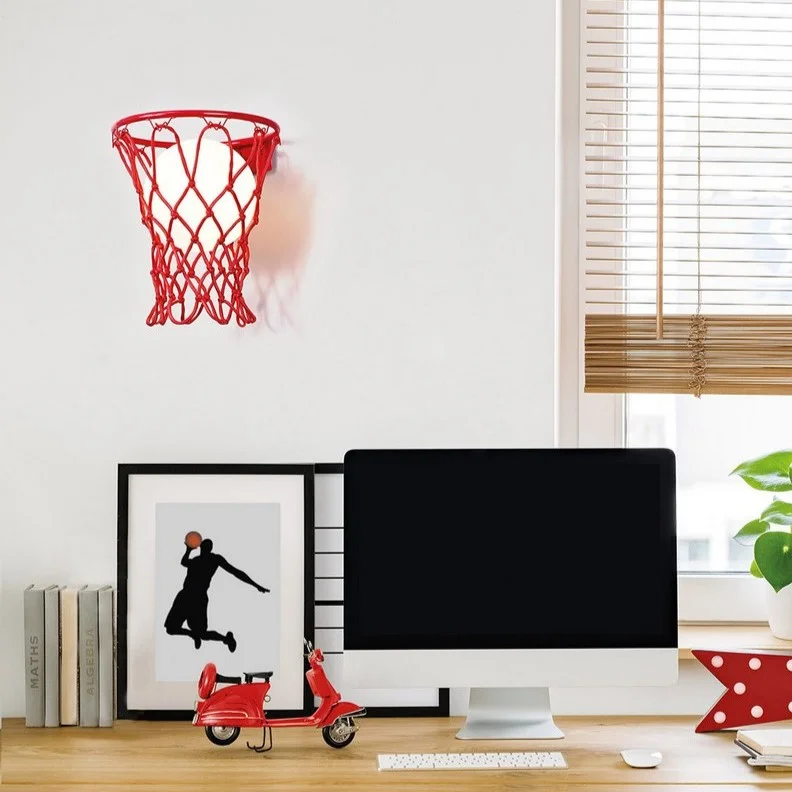 Mantra Basketball Zidna lampa crvena 1xE27 20W
