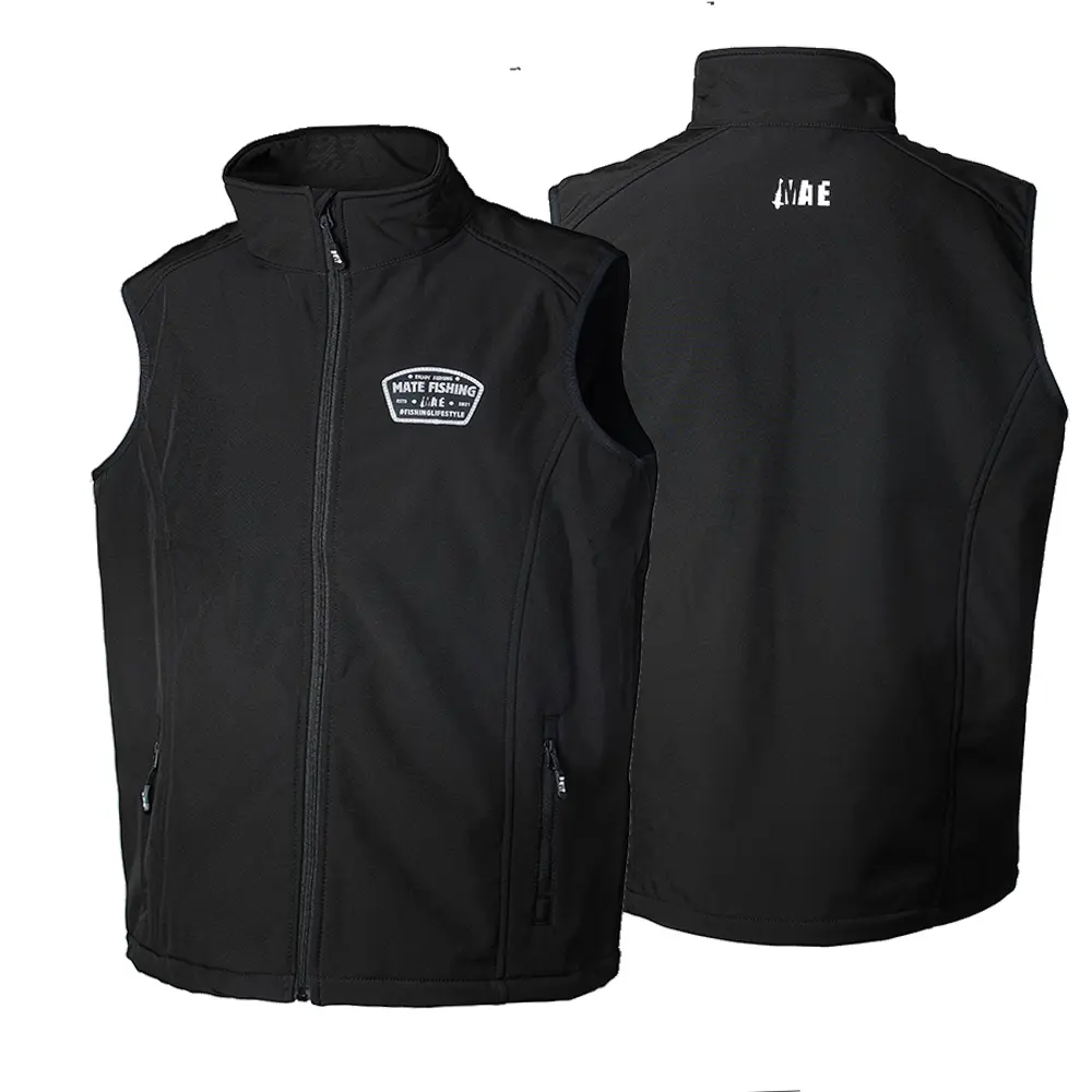 MATE SHELL&FLEECE VEST BLACK