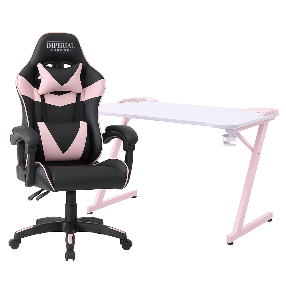 Gaming Sto GT22 Pink + Gaming Stolica Throne 2200 Pink