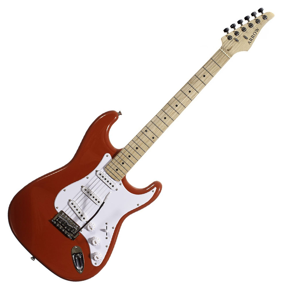 Arrow Tonecaster ST 111 Hot Rooster Maple/white