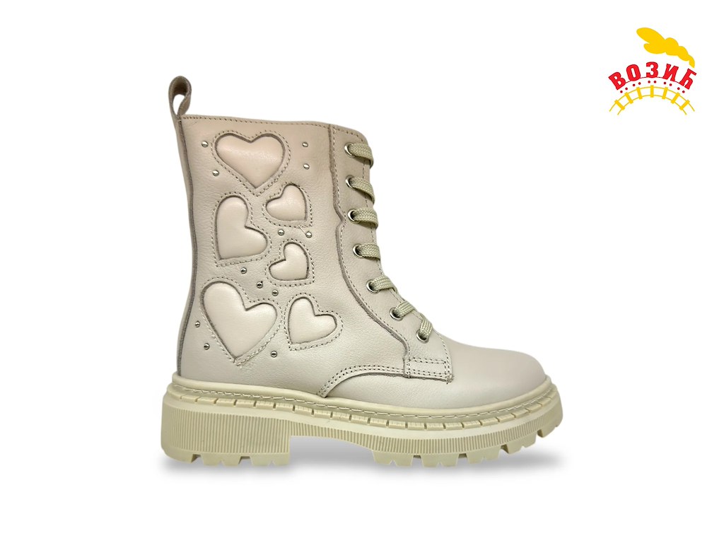 SF beige heart high top