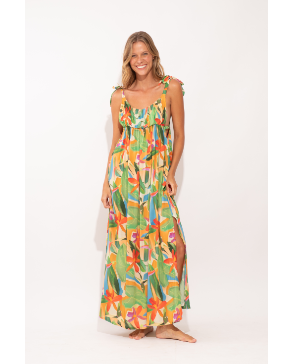 Tropical Long Dress Chiara