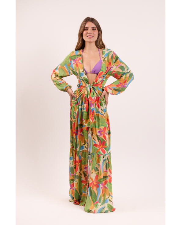 Tropical Long Dress Verona