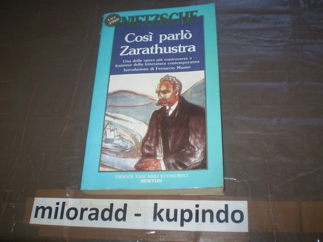 Cosi parlo Zarathustra Nietzsche