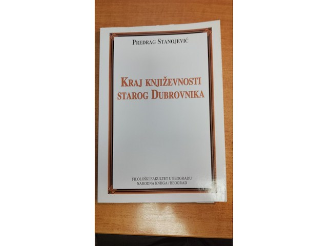 Kraj knjizevnosti starog Dubrovnika