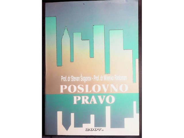 Stevan Šogorov ➡️ Poslovno pravo ➡️ knjiga je nova