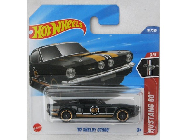 hot wheels ford mustang `67 shelby GT500