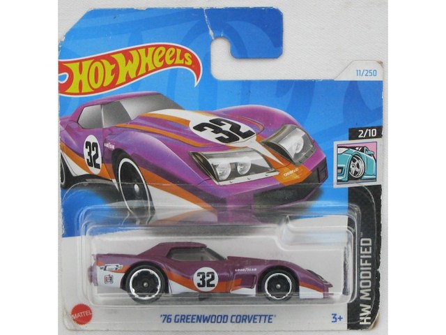 hot wheels chevrolet corvette `76 greenwood