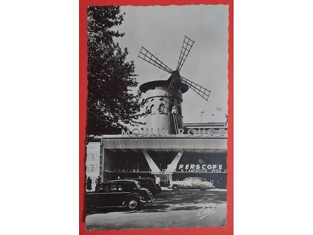MOULIN ROUGE - POST CARD 1963.