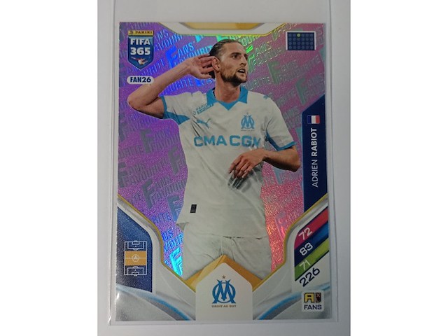 2026 FIFA 365 Adrenalyn XL Rabiot FF Pink Parallel