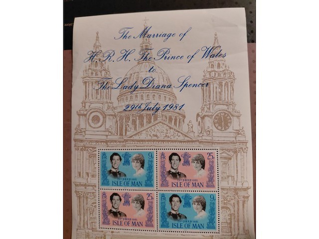MARRIAGE PRINC OF WELS TO DIANA SPENCER
