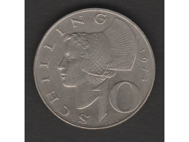 10 Schilling, Šilinga - 1974 - Austrija