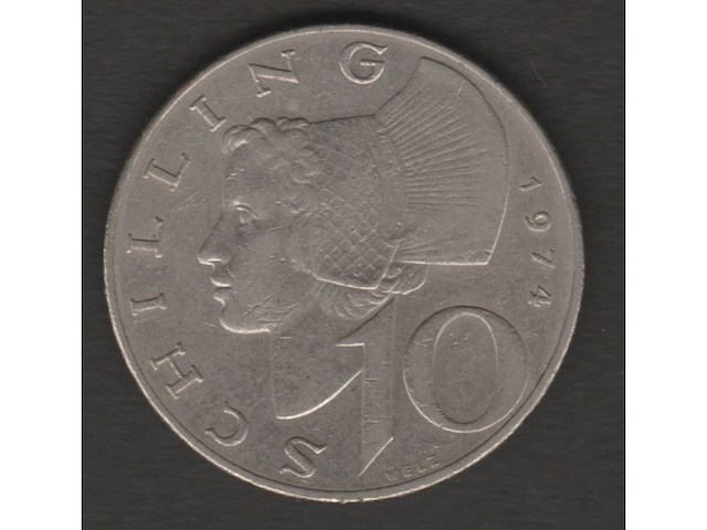 10 Schilling, Šilinga - 1974 - Austrija