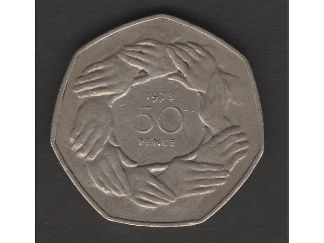 50 New Pence - 1973 - Velika Britanija, United Kingdom