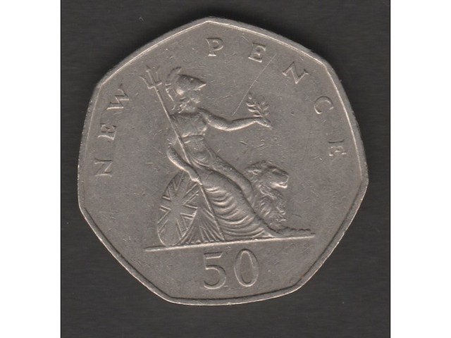 50 New Pence - 1970 - Velika Britanija, United Kingdom