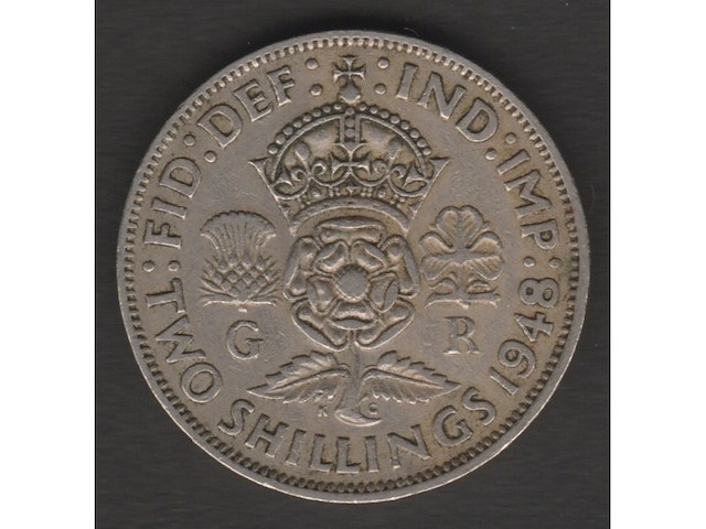 2 Shillings  - 1948 - Velika Britanija, United Kingdom