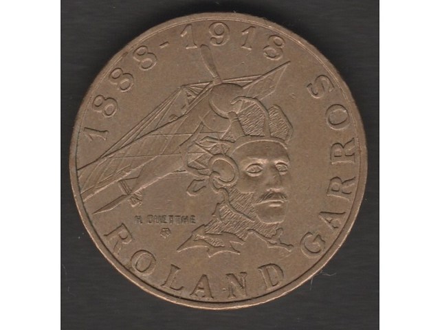 10 Francs, Franaka, Roland Garros - 1988 - Francuska