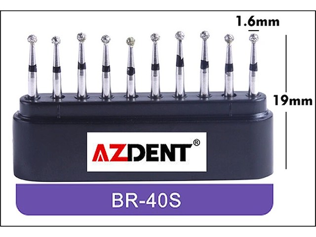 Dijamantski boreri za turbinu BR-40S Azdent