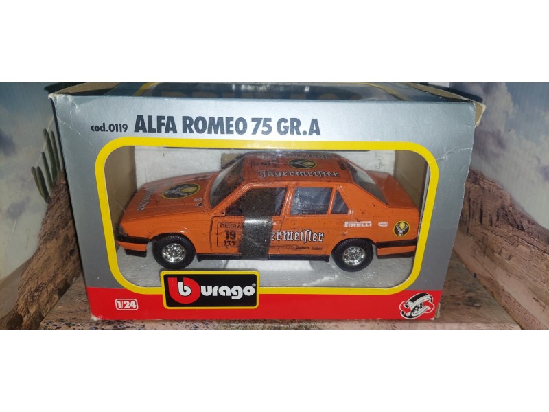 Burago Alfa Romeo 75 GR.A Jagermeister 1:24