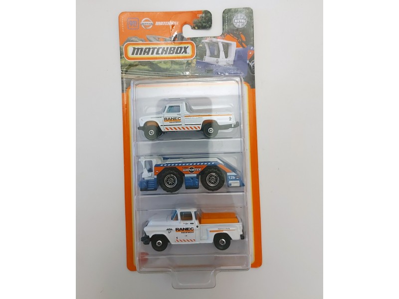 Matchbox 3-pack Ranec equipment