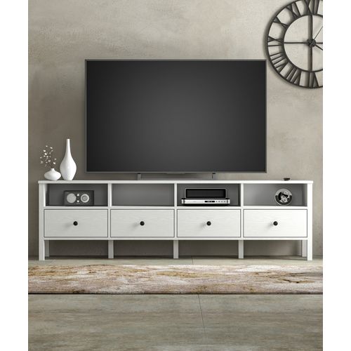 FRN-20006 Wooden White TV Stand